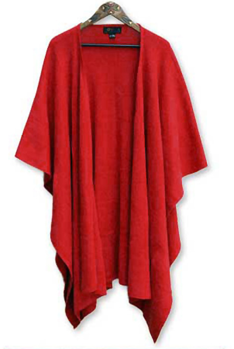 Red Alpaca and Merino Wool Wrap