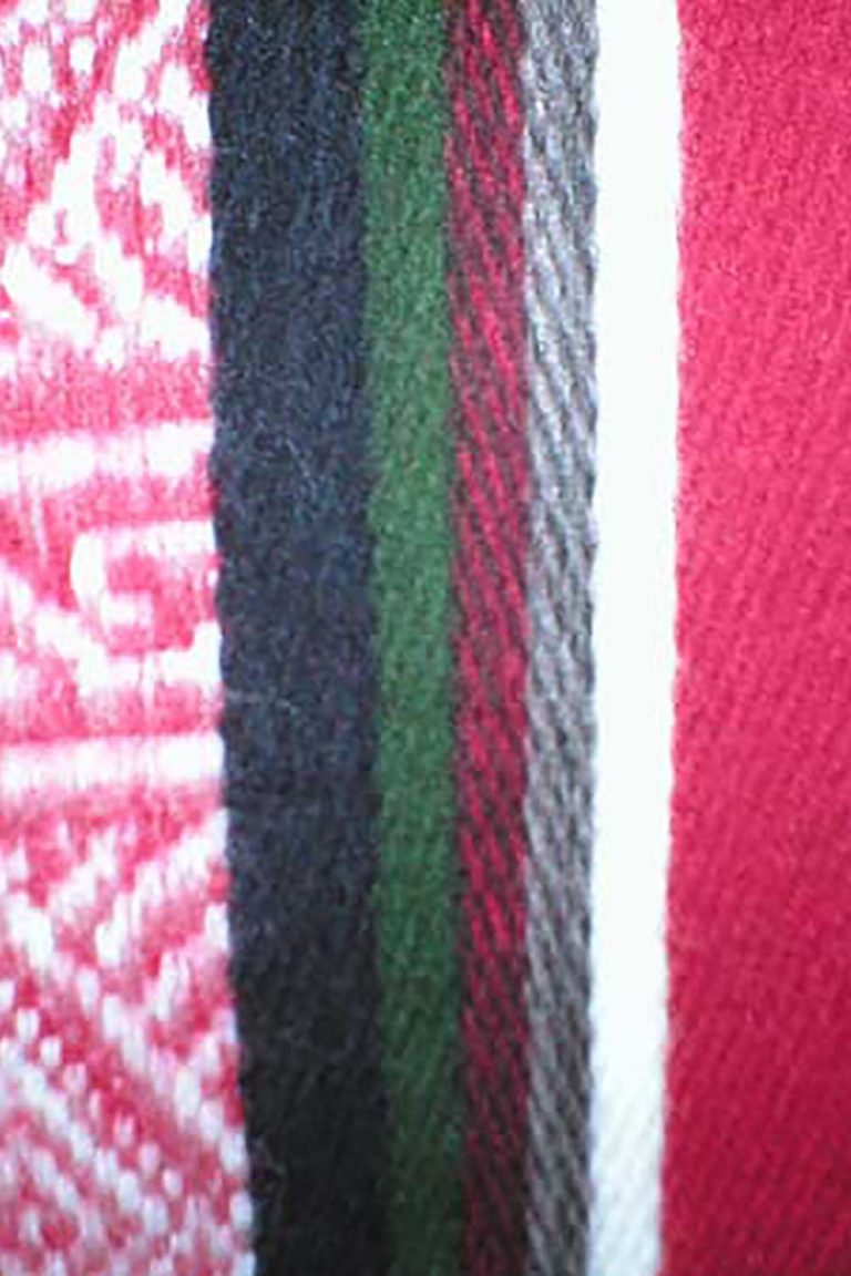 Red Alpaca Inca Design Poncho | Andes Luxe